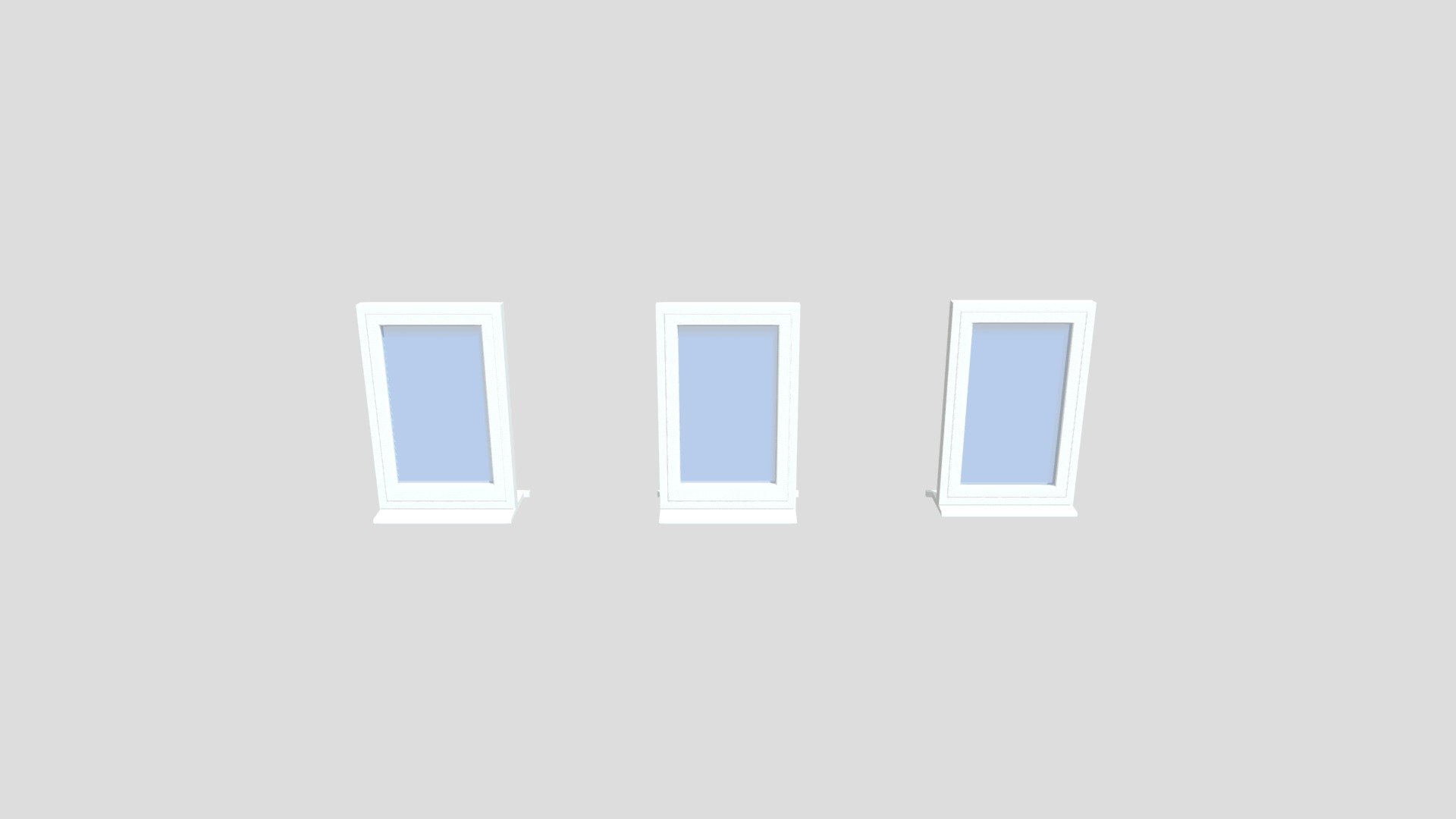 Flush Casement Window - Top Hung - 3D model by bimstore (@Revitspace ...