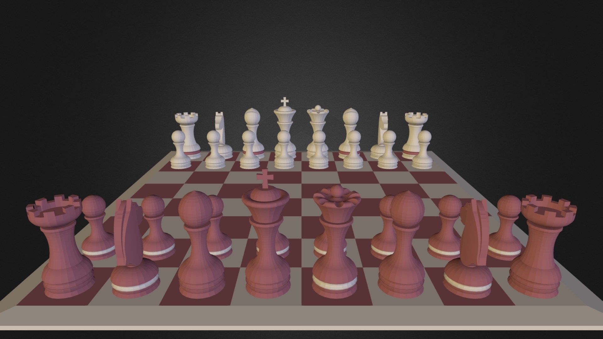 Chess Set - 3D model by Versal [19745de] - Sketchfab