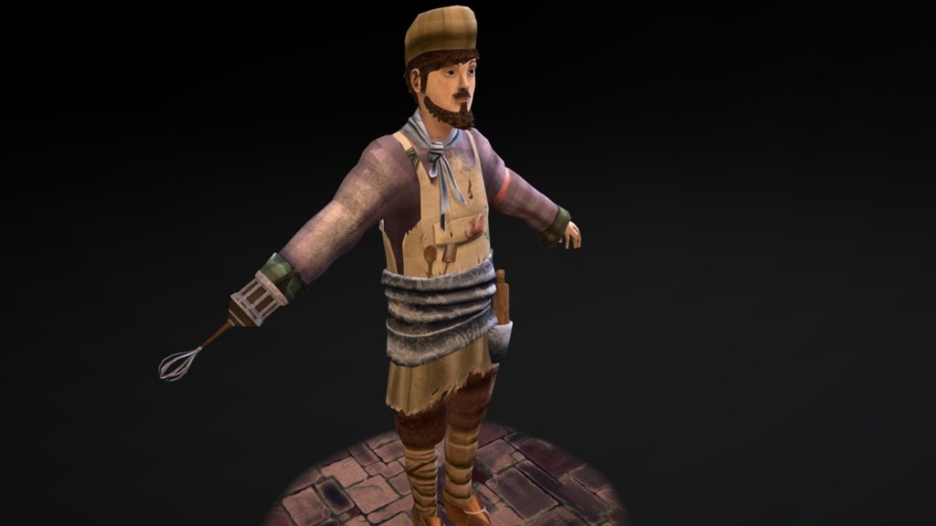 Bakery Character - 3D model by morgan.jones011096 [1976fb6] - Sketchfab