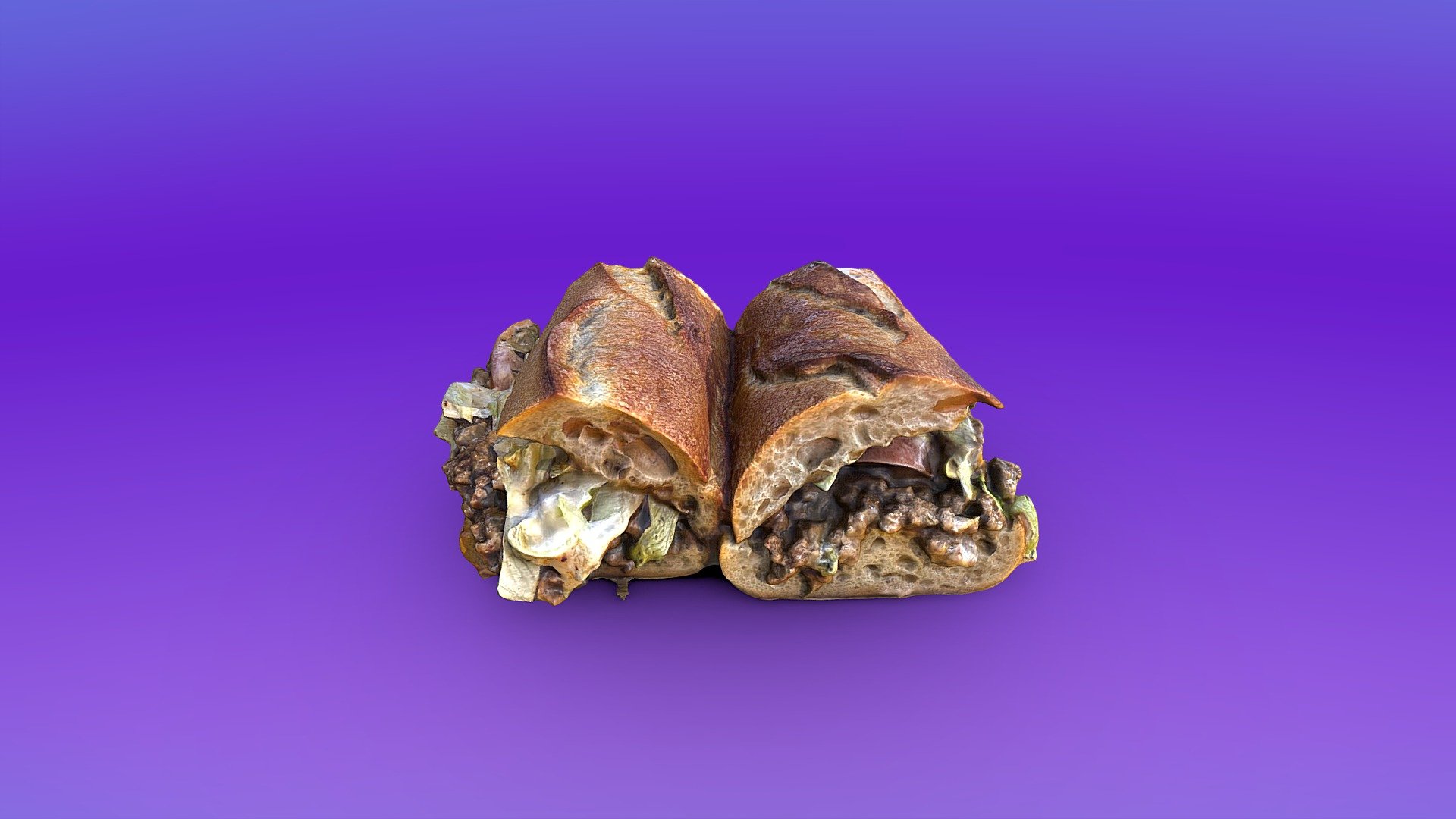 Chopped Cheese Sandwich - Buy Royalty Free 3D model by Fridgie Smalls ...