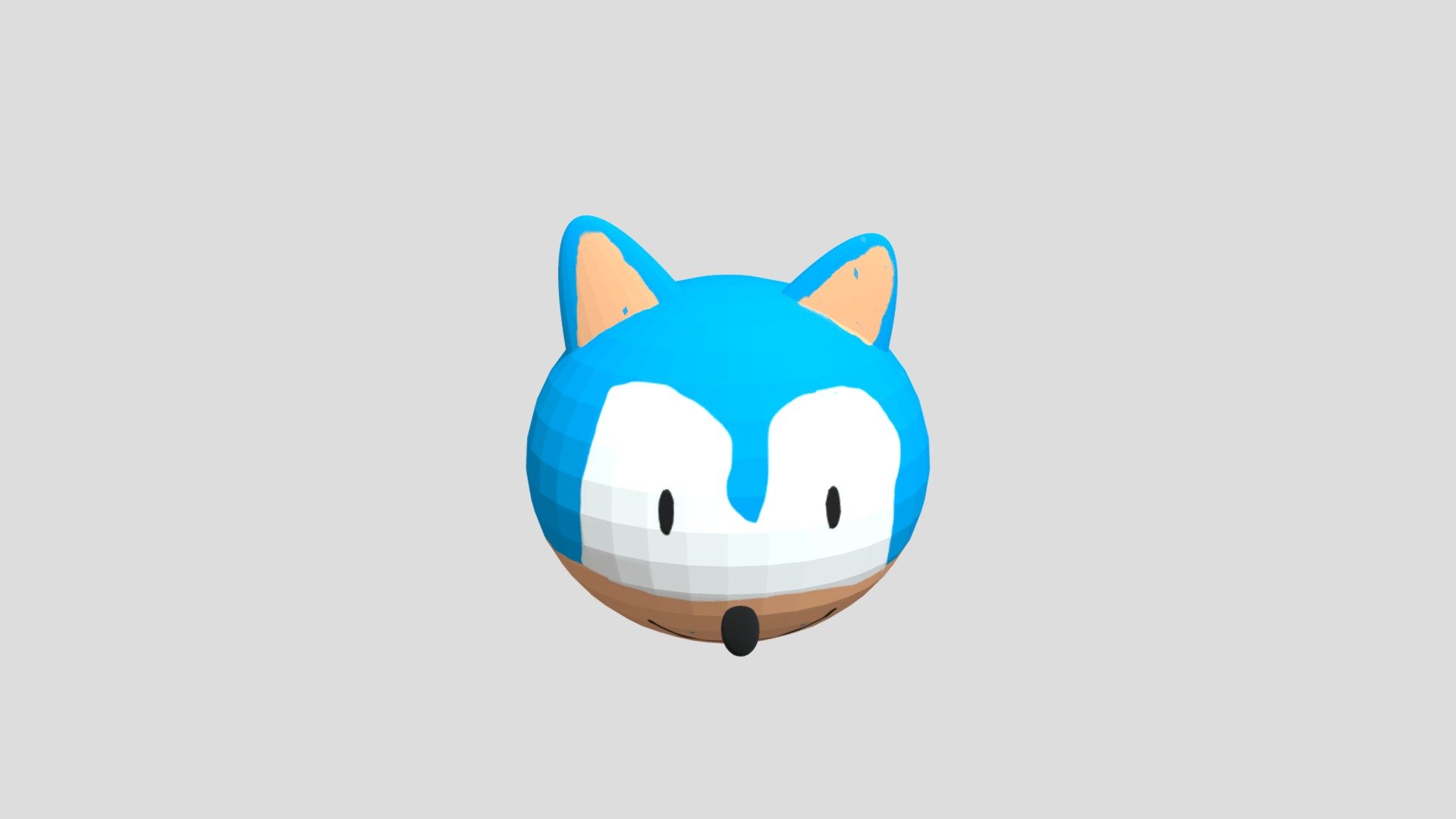 Sonic's Face - My Very First Model - 3D model by SamueltheTechnoKid ...