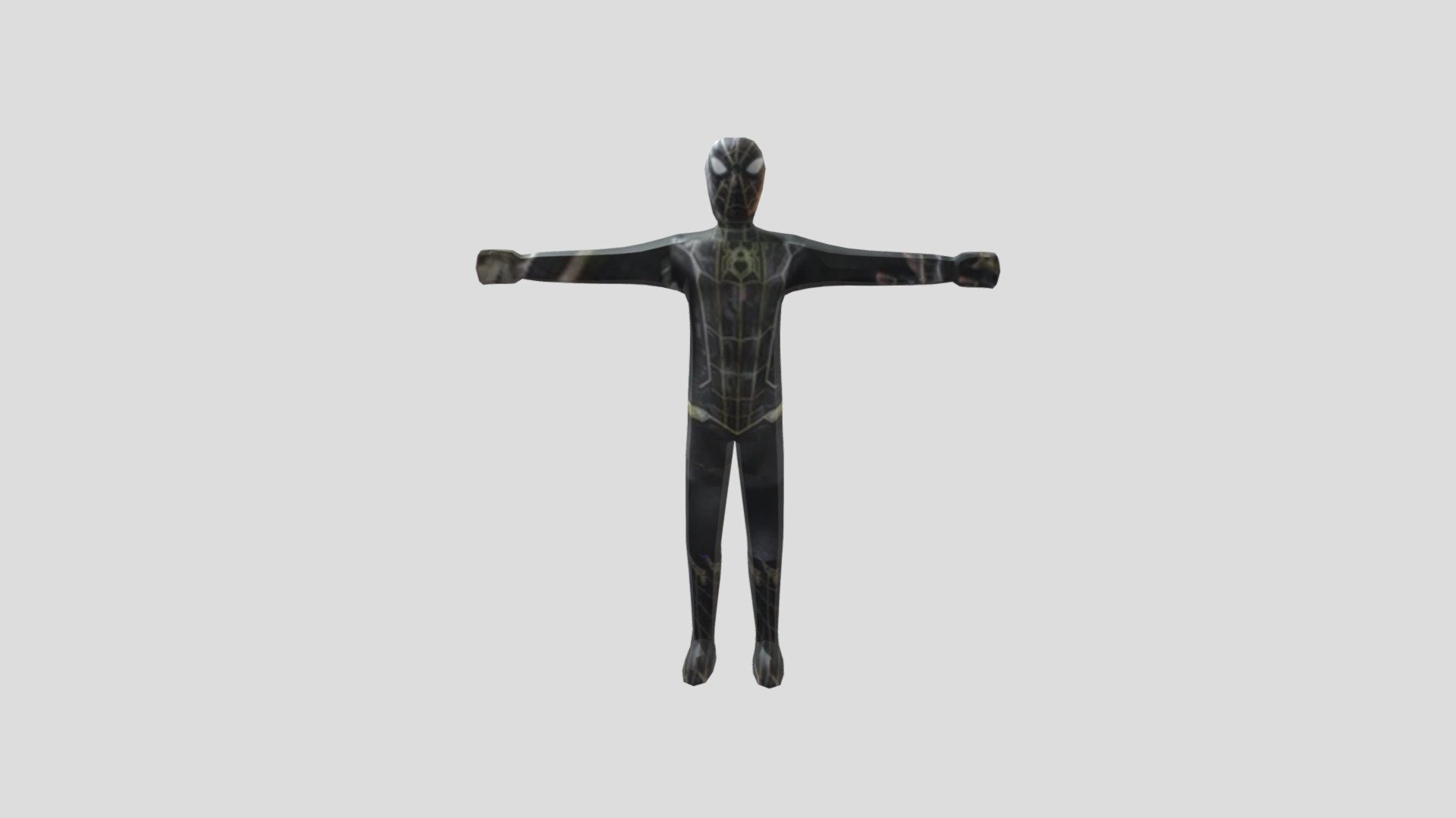 Tom spiderman suit black and gold 3d fts - Download Free 3D model by ...