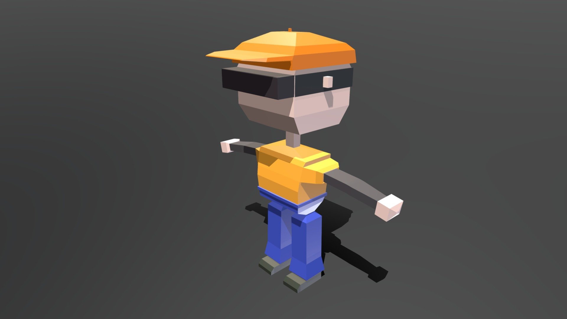 Low Poly VR Guy Character | Game-Ready 3D Model - Download Free 3D ...