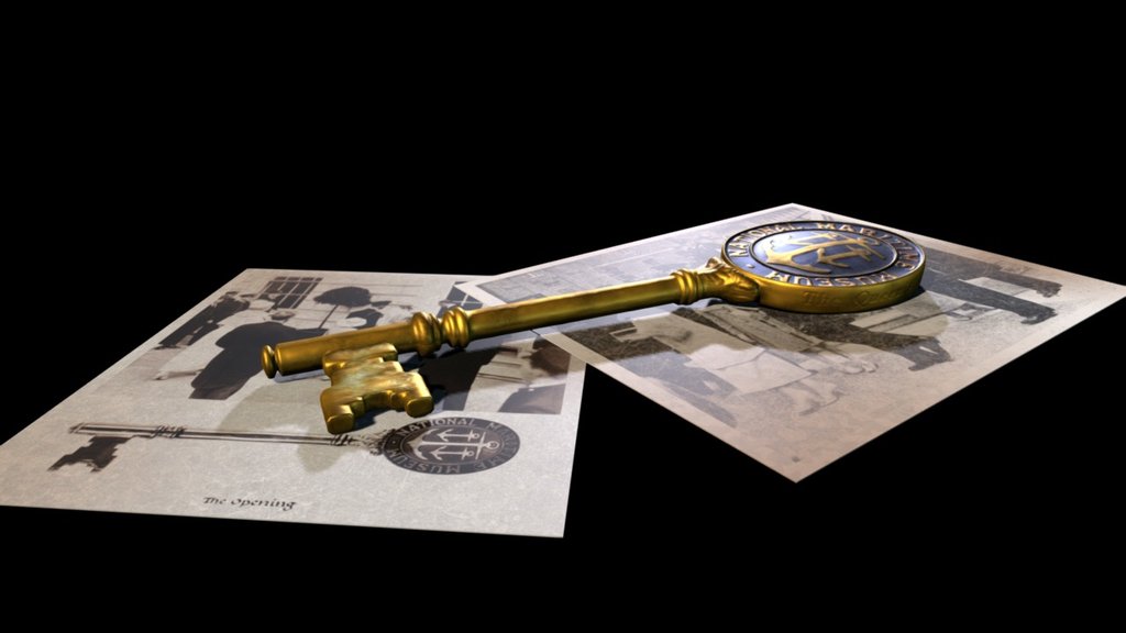 The Golden Key - 3D model by maxinthebox [198393b] - Sketchfab