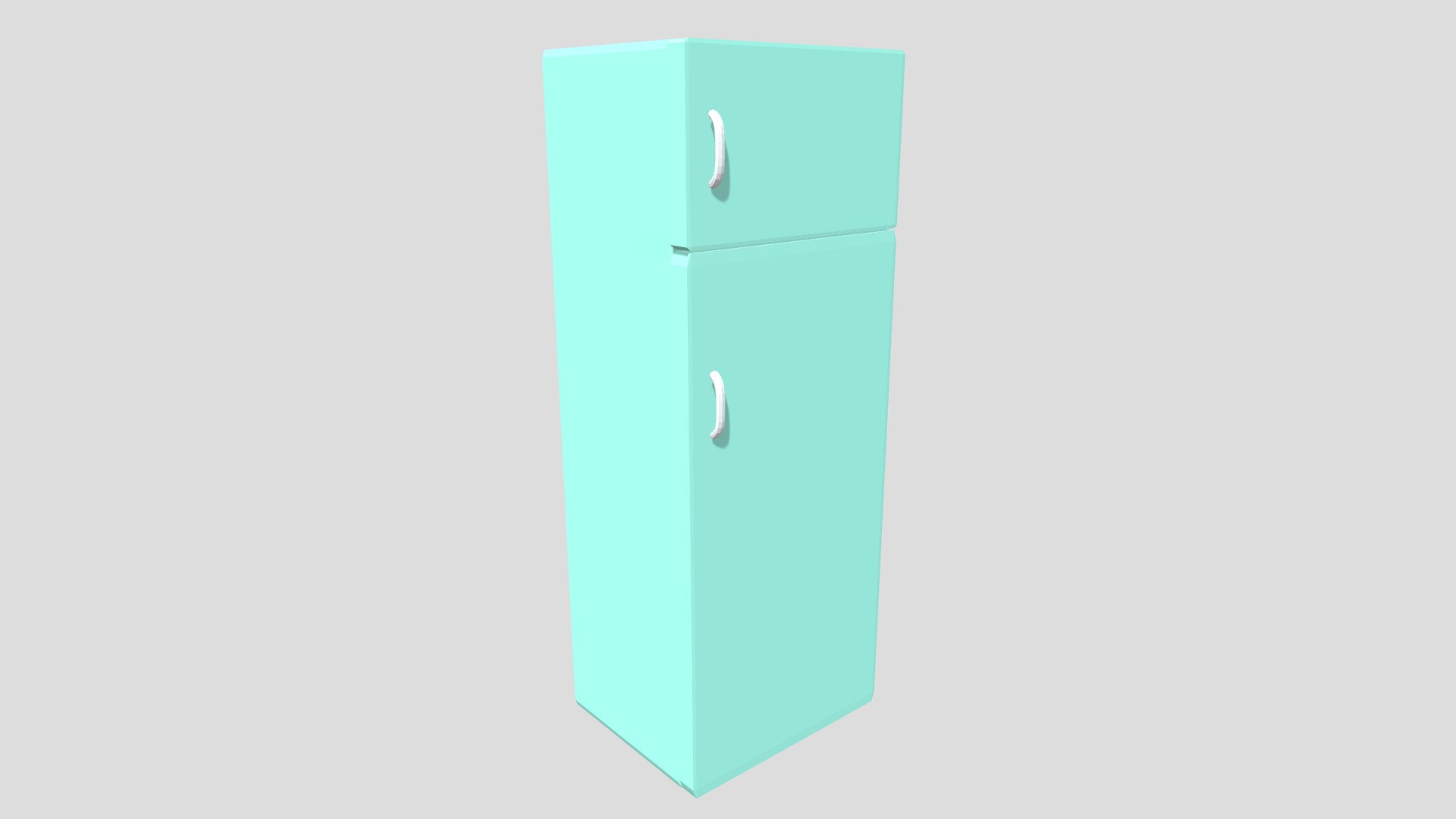 Low Poly Retro Fridge - 3D model by Chris Luntraru (@chrisluntraru ...