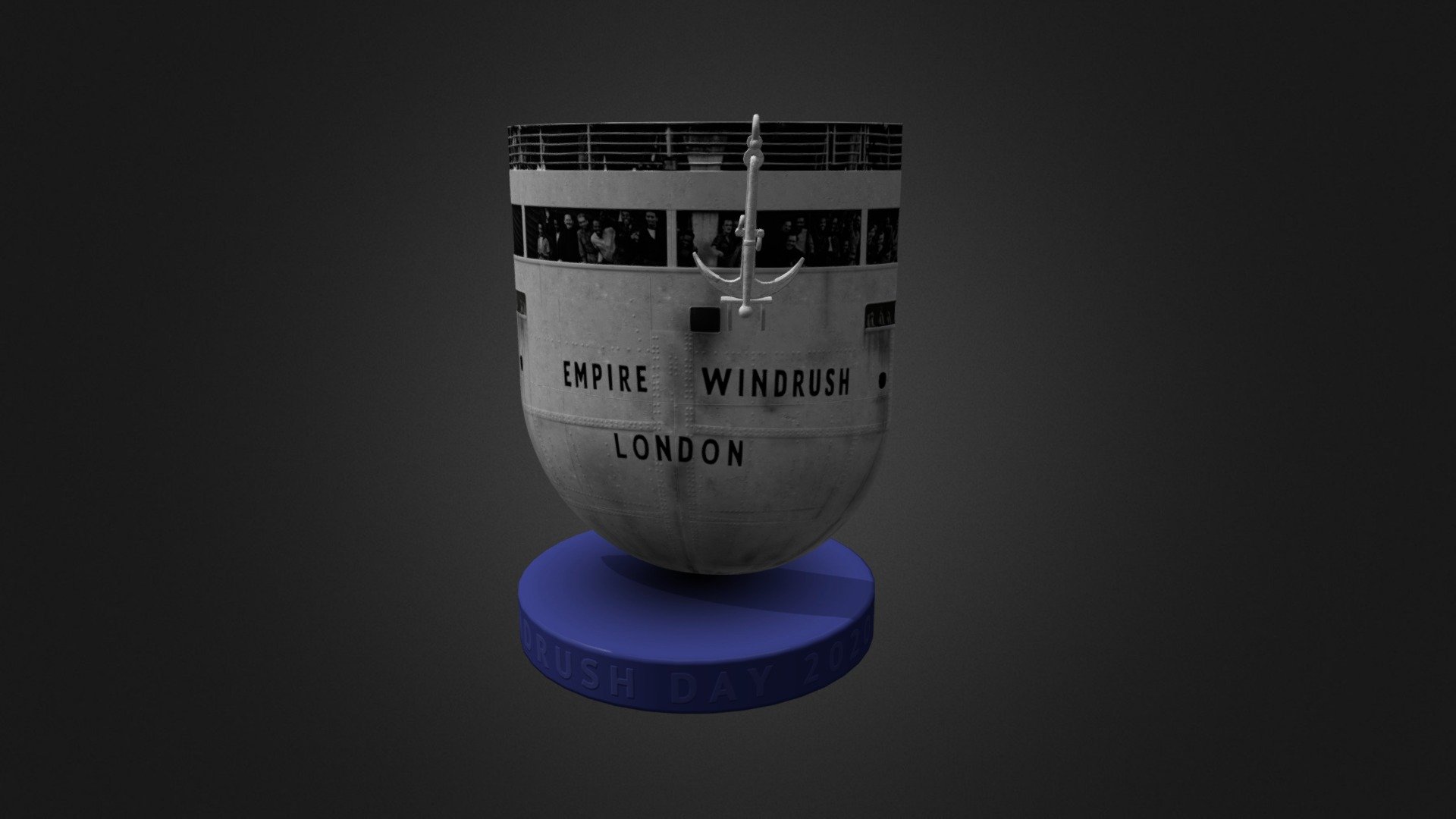 Stern model of the ship Empire Windrush - 3D model by maxinthebox ...