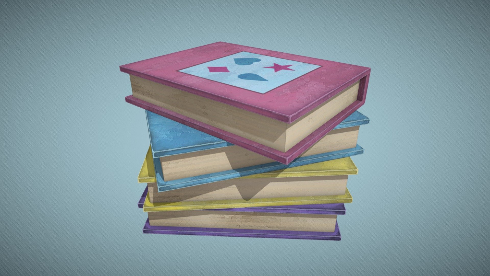 Book Set - 3D model by Olga Tarasova (@OlgaTarasova) [1985679] - Sketchfab