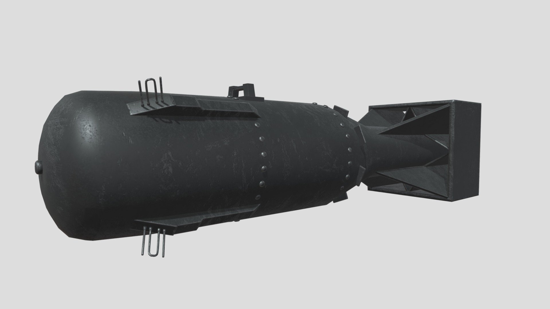 Little Boy Nuclear Bomb - Download Free 3D model by sakigakefuruzawa [1985777] - Sketchfab