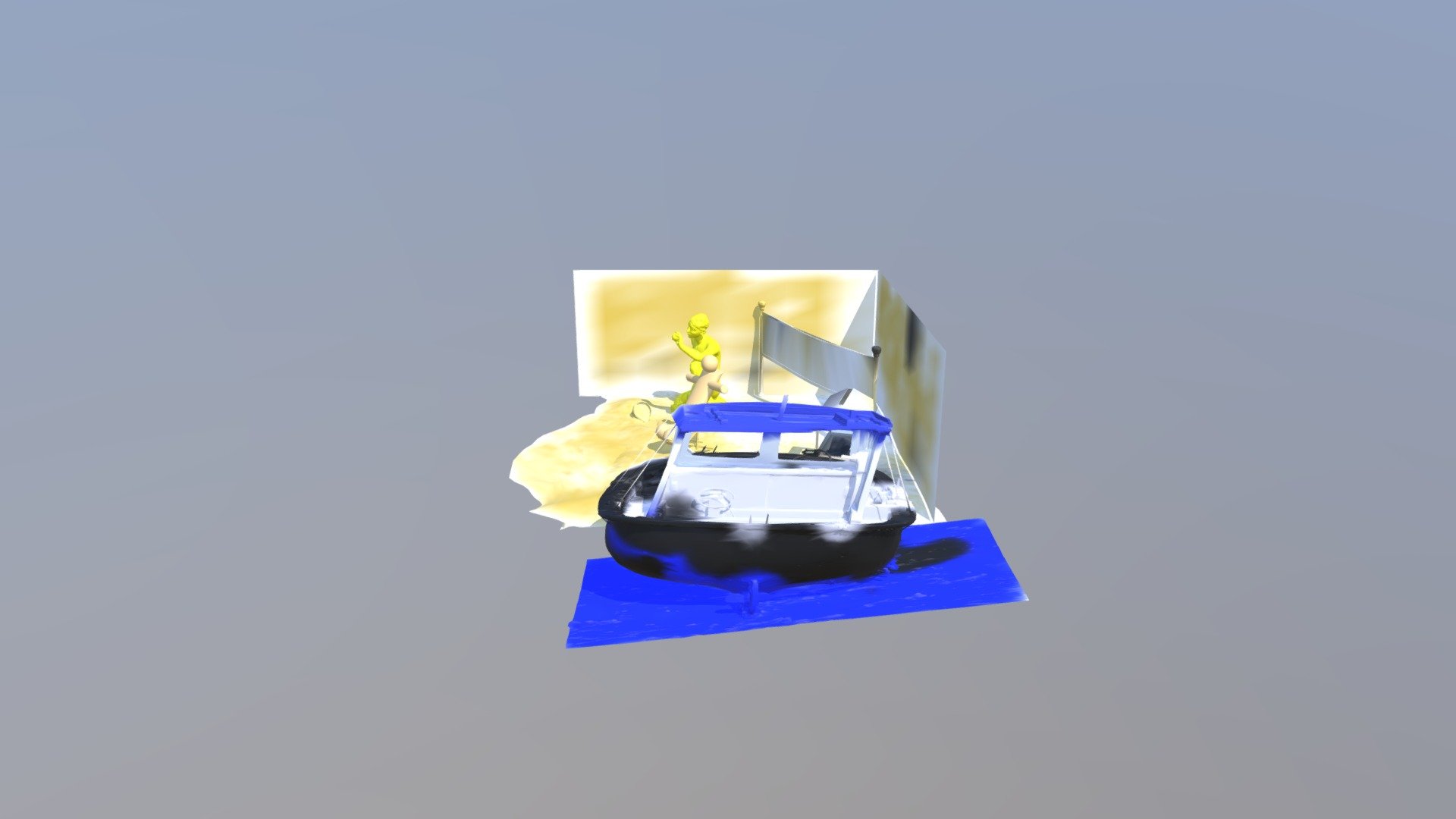 Beach scene - 3D model by mstraus25 [19887ad] - Sketchfab