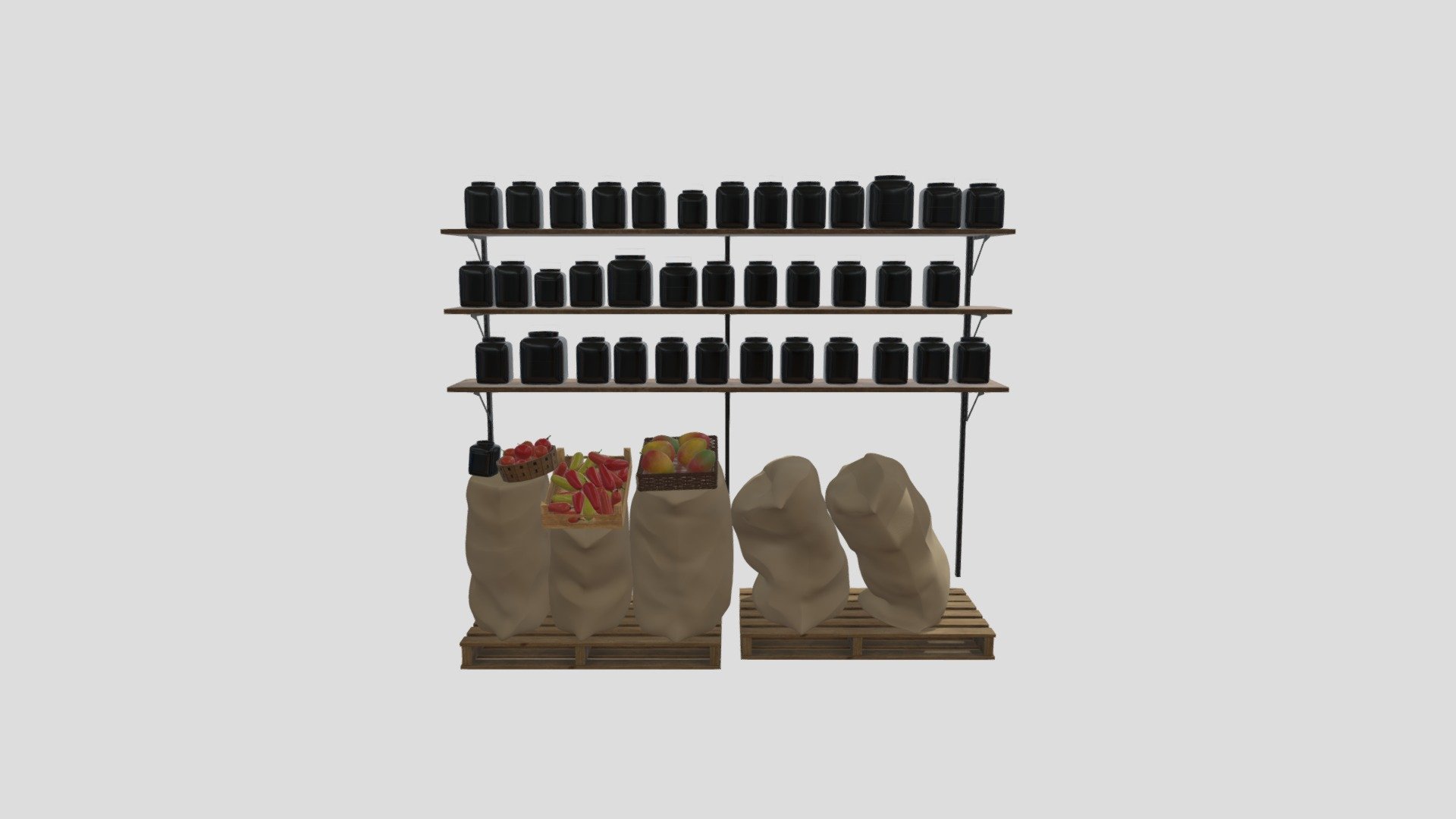 Store fixtures 33 AM216 Archmodels - Buy Royalty Free 3D model by ...