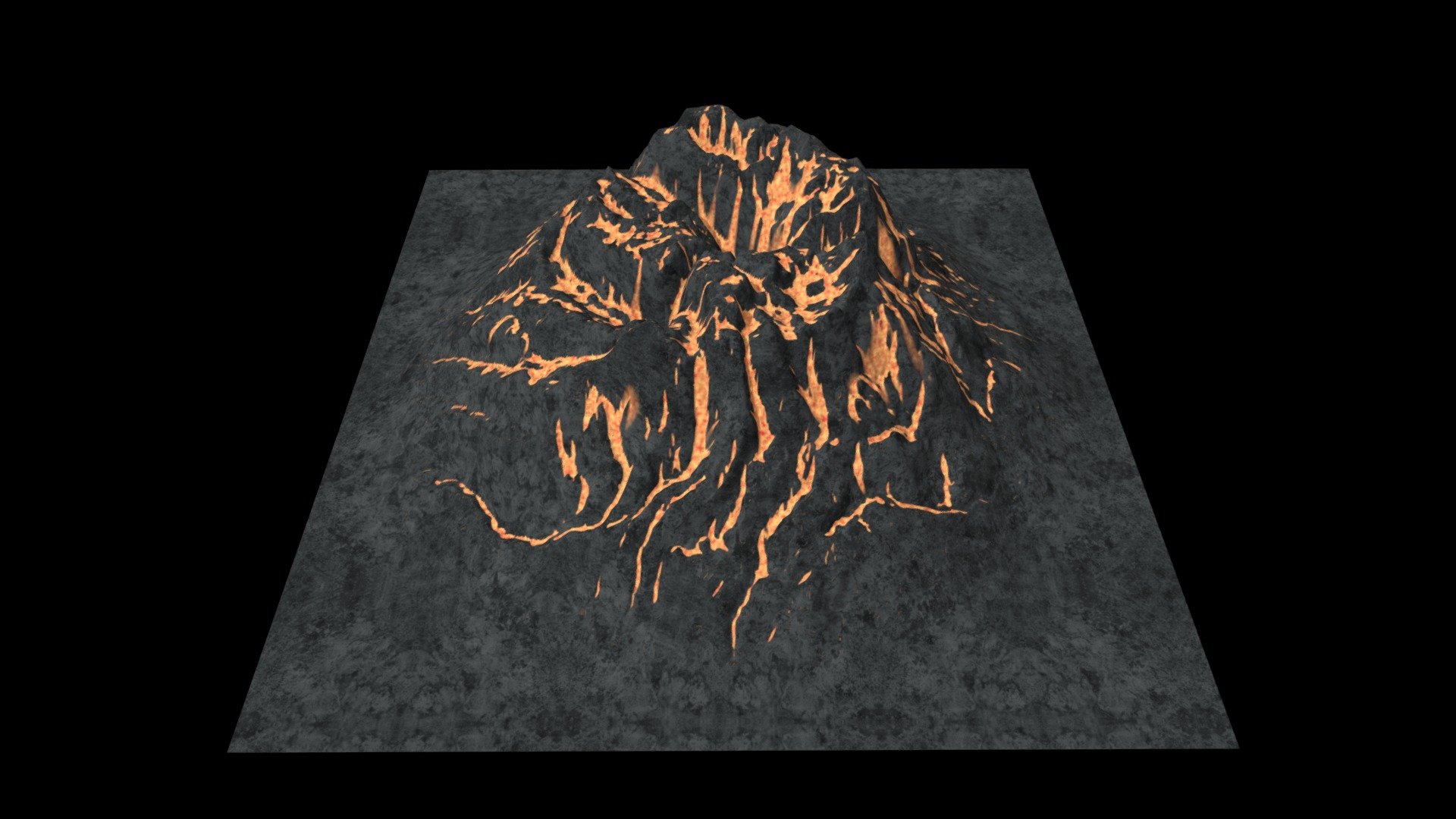 Volcano with lava - Download Free 3D model by loutremal (@tbr27 ...