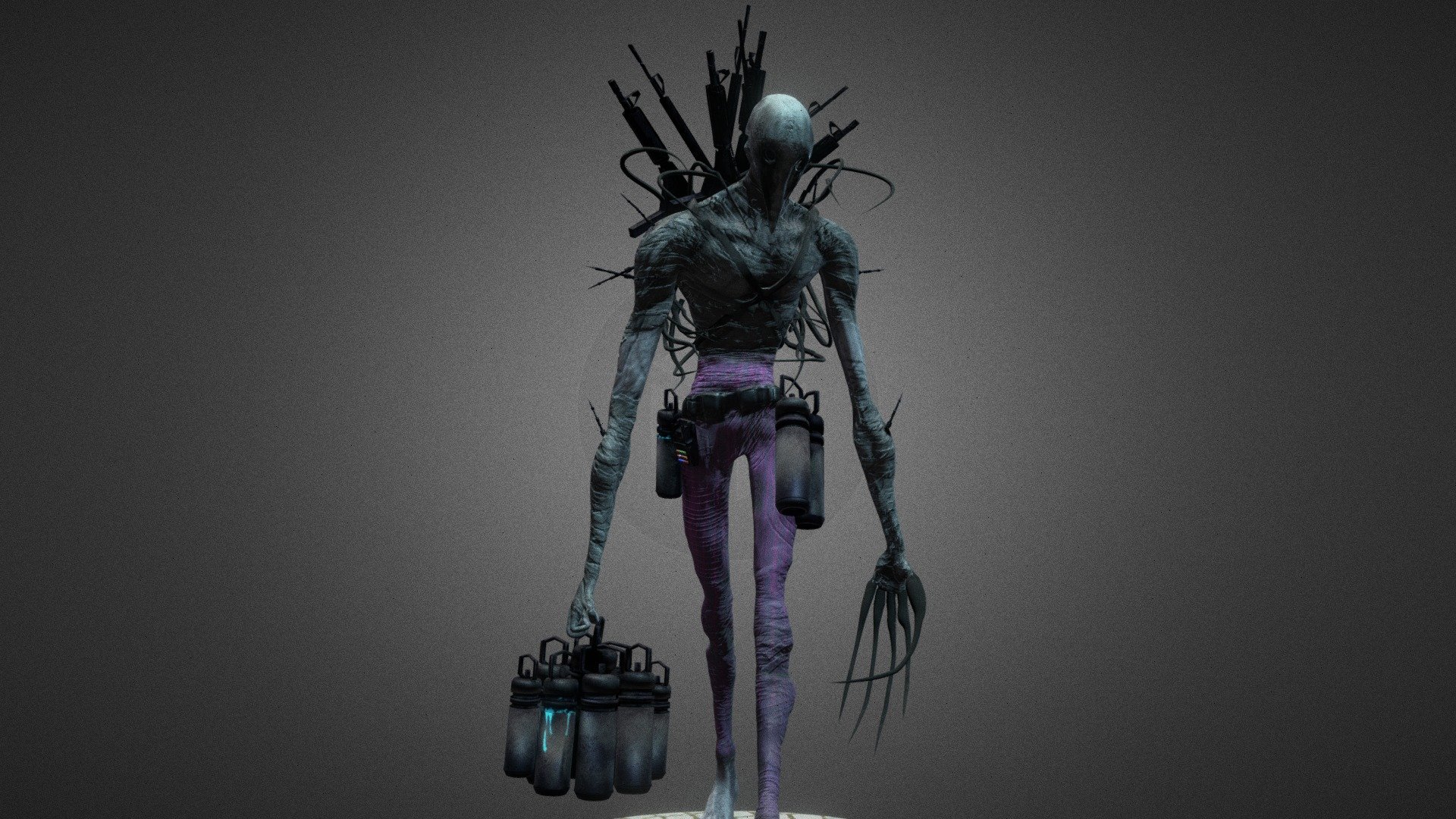 Greyface - Download Free 3D model by ryanwheeler7321 [1990207] - Sketchfab