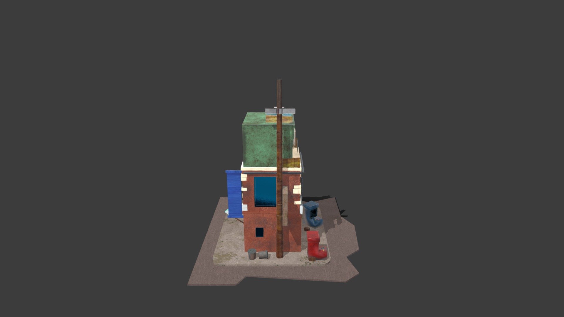 game prop house model - 3D model by rishikesh (@rishikeshj.sam ...