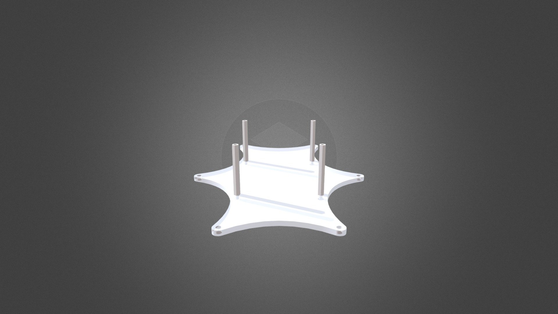 Assembly - Bottom Plate with Spacers - 3D model by stemi [19952d2 ...