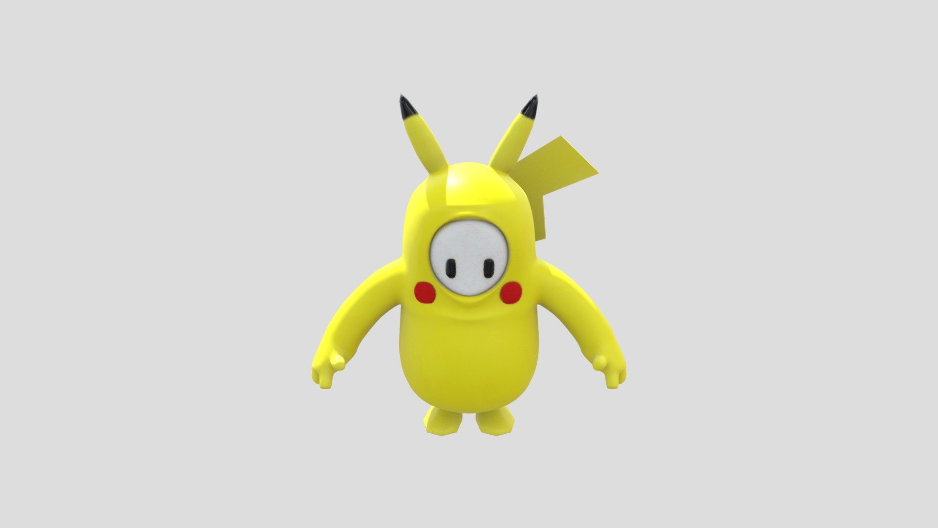 Pikachu - Fall Guys - Download Free 3D model by gustavoyamaguchi2210 ...