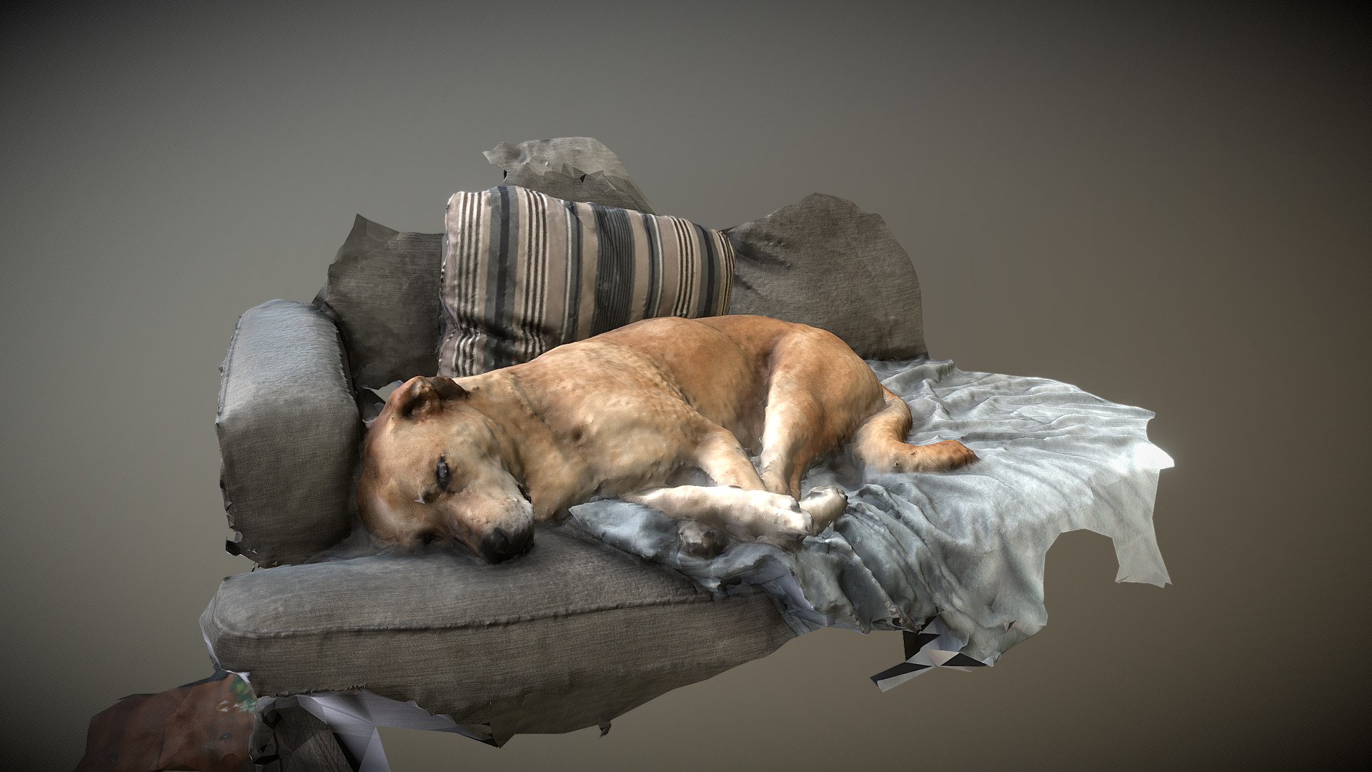 Dozing Dog - 3D model by Jake (@9thknight) [1998468] - Sketchfab