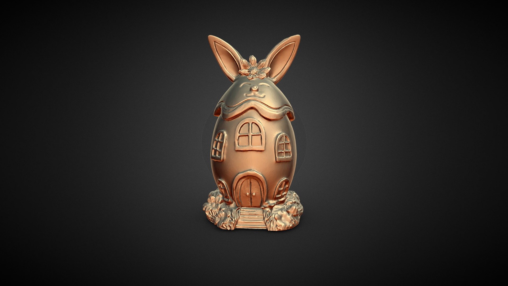 Easter Egg Decorative Rabbit House - 3D model by Stephane.CelticVerse ...