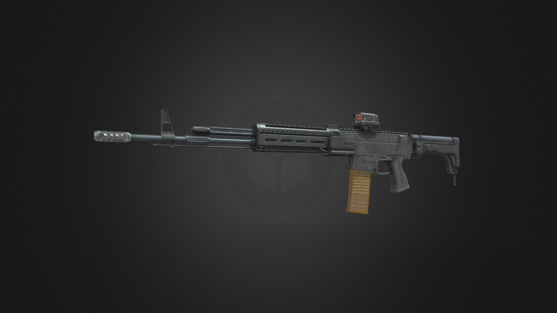 AK-47 Marksman DMR - 3D model by Gabriel.Peter.Annan [199b188] - Sketchfab
