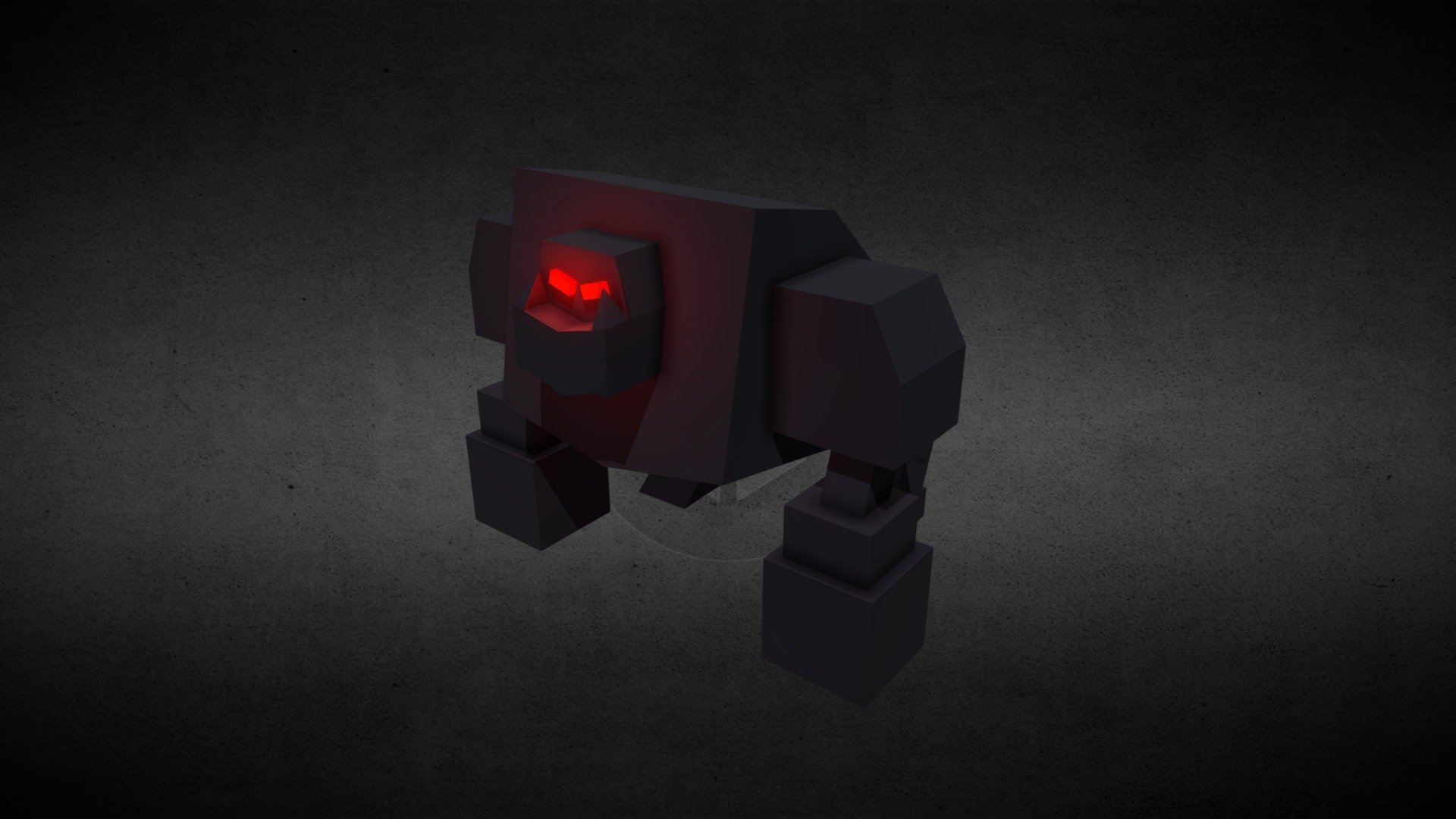 Low poly monster - Download Free 3D model by The Design Wonderer ...