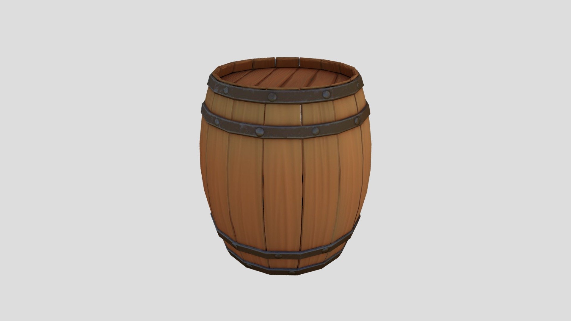 Procedural stylized barrel inst1 - Download Free 3D model by ...
