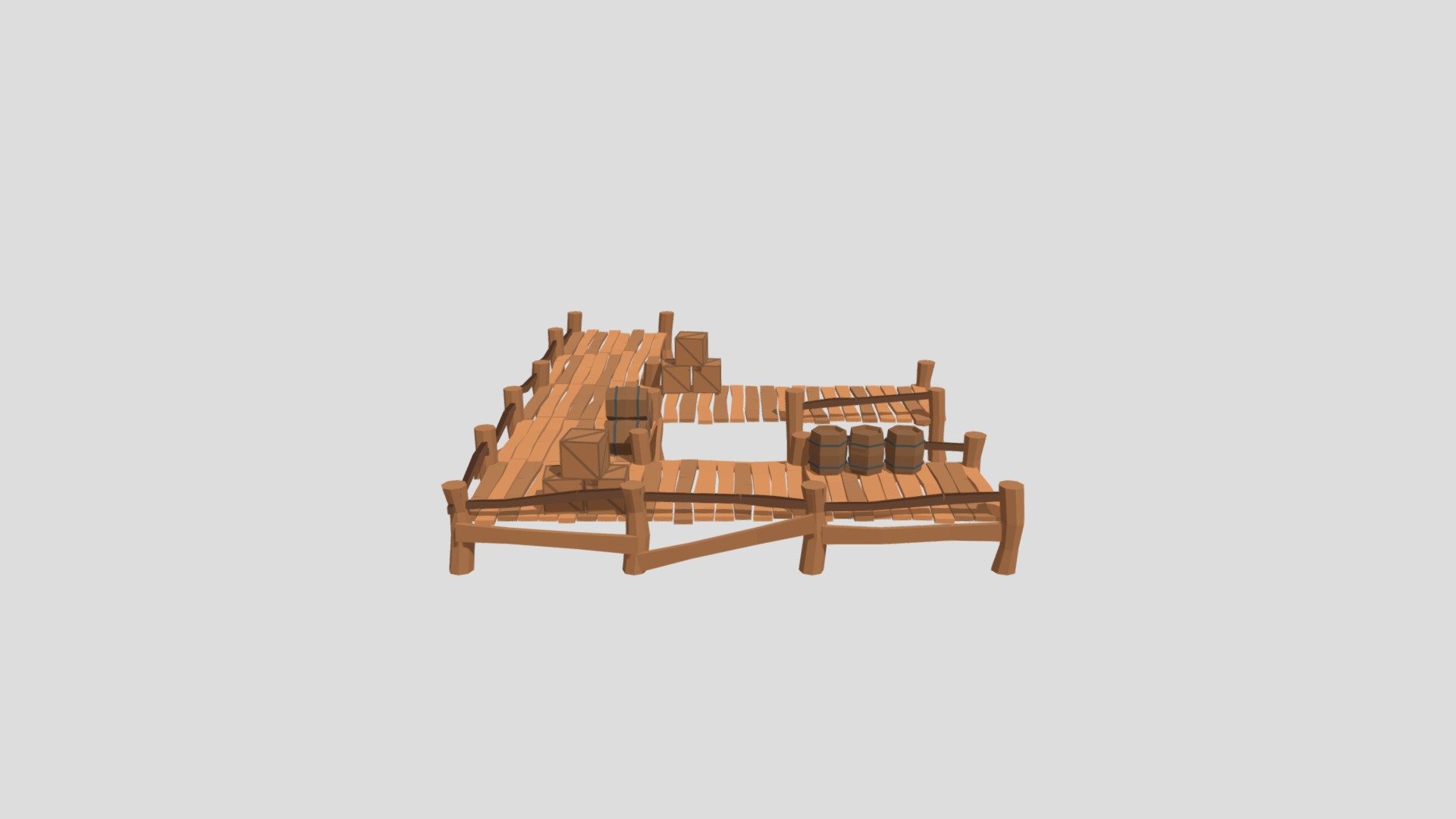Low Poly Ship Docks - 3D model by J_Roberts [199d859] - Sketchfab