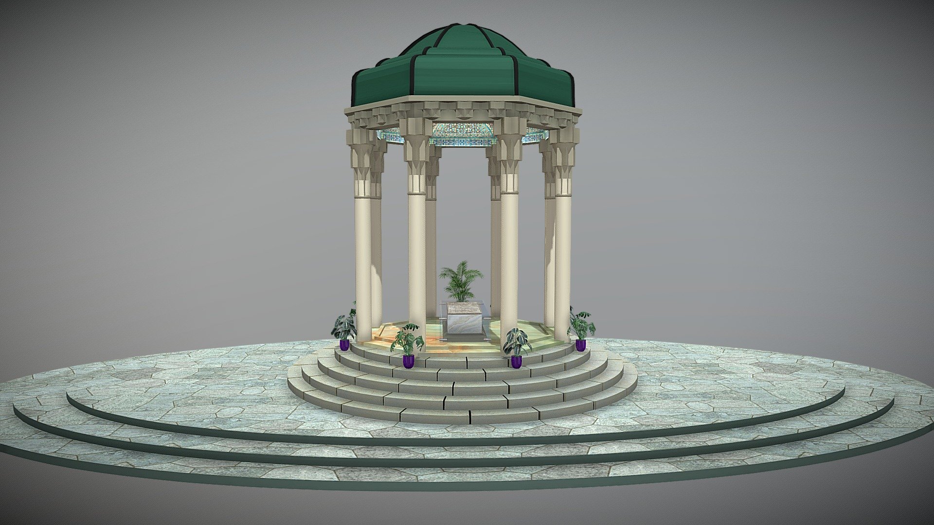 The tomb of Hafez - Shiraz - Iran - 3D model by Farhad.Samey [199e466 ...