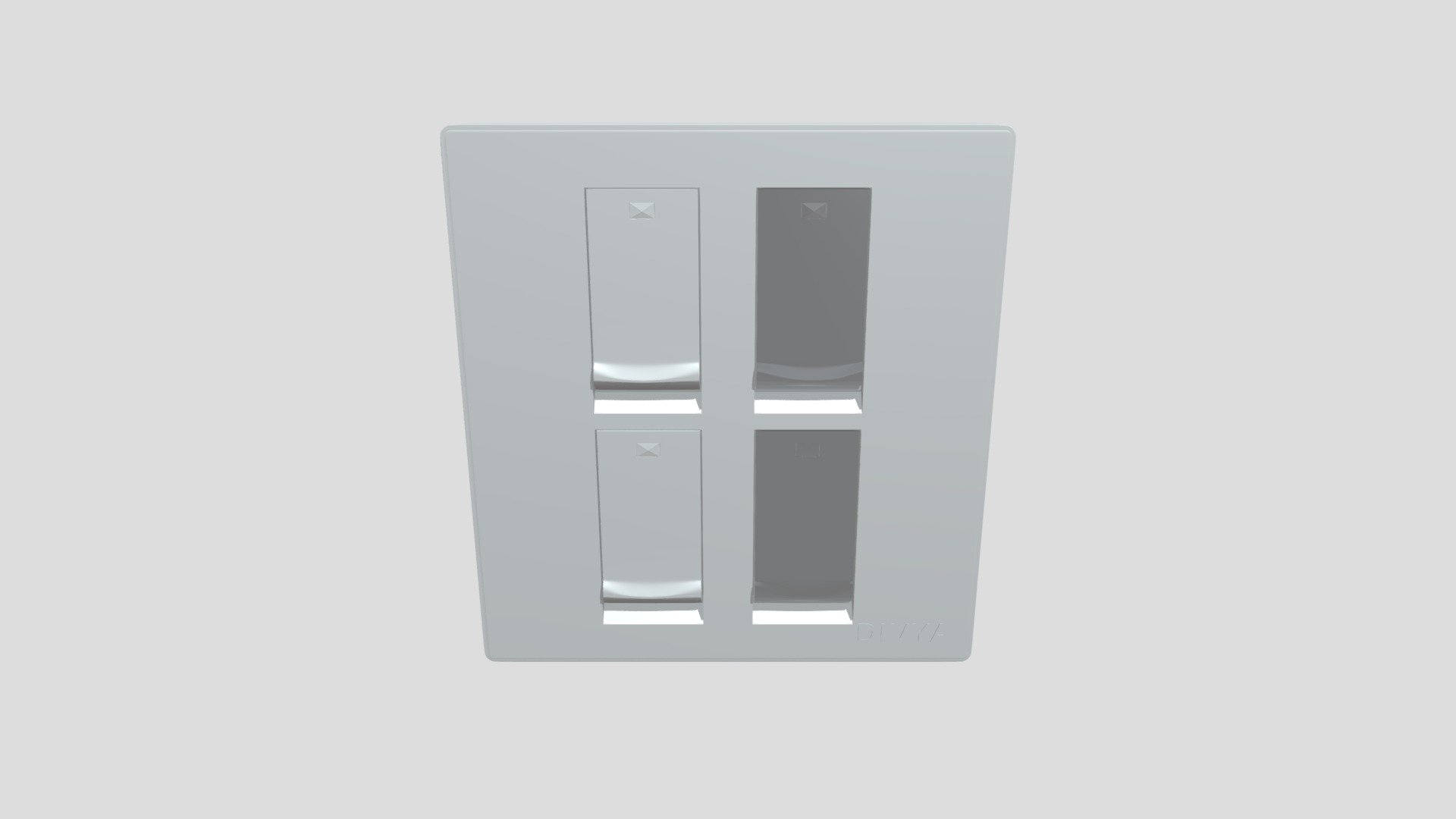 Royal Switches Four Switches - 3D model by creabizstudio [19a1813 ...