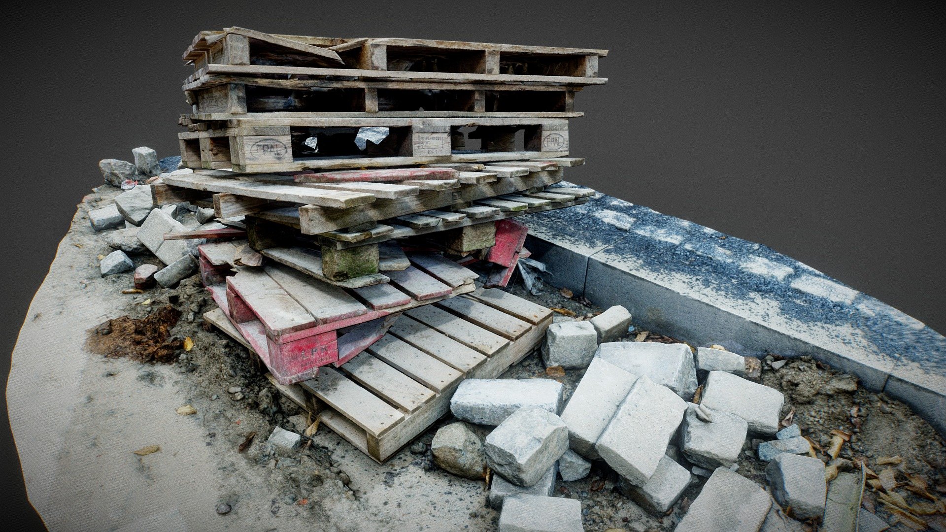Palette Pile - Buy Royalty Free 3D model by Polygonal Miniatures ...