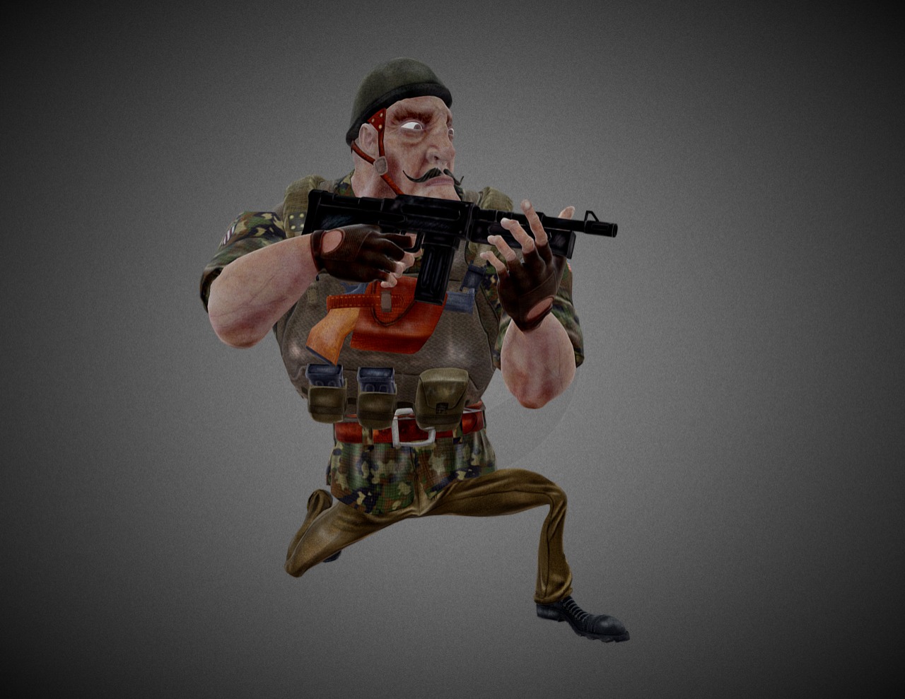 Pose Shooting Kneel Big Gun Final - 3D model by BeyondMotion [19a21e5 ...
