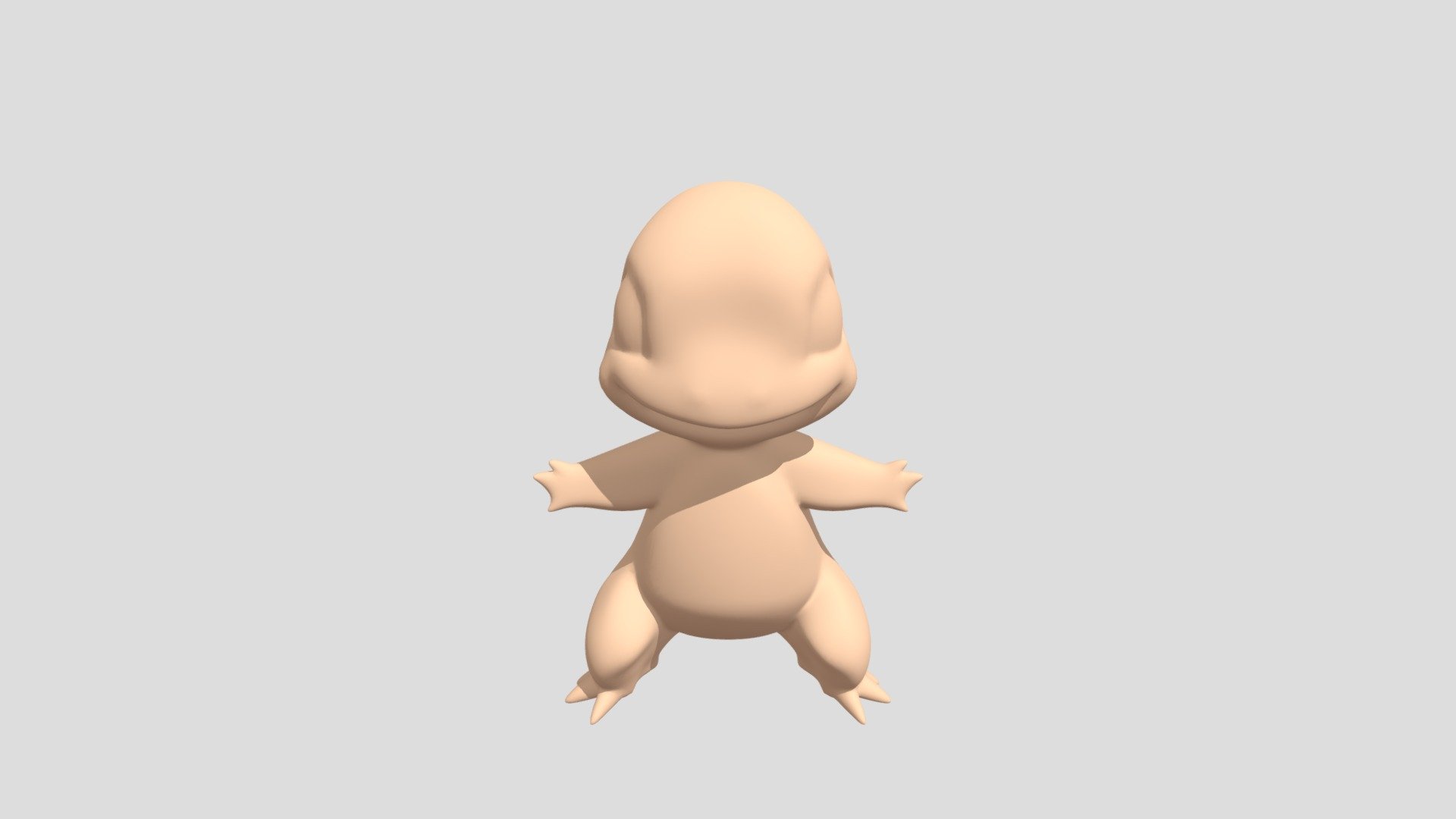 Cartoon lizard with a flaming tail - 3D model by acavalcanti092015 ...