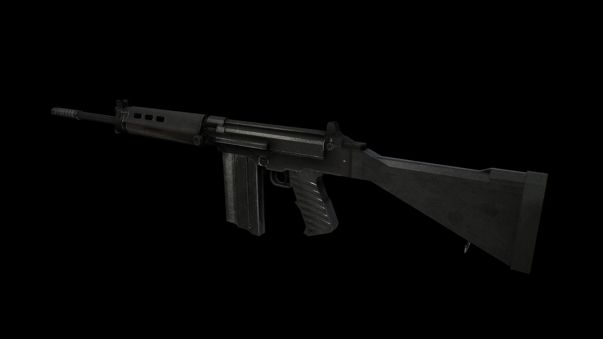 FN FAL - Low poly - 3D model by QuartekStudio [19a7742] - Sketchfab