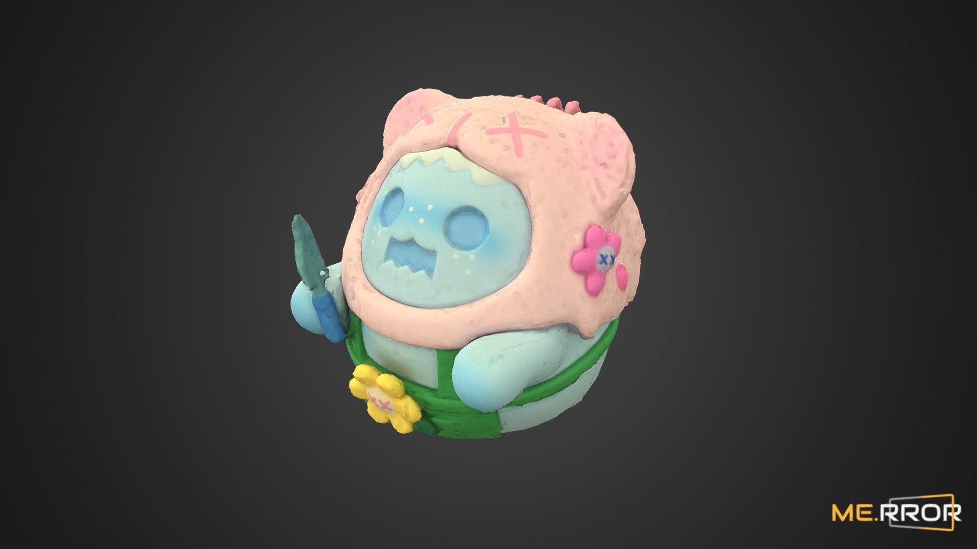 Blue Monster Figure - Buy Royalty Free 3D model by ME.RROR Studio ...
