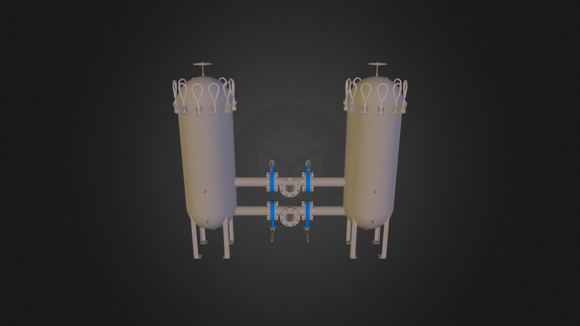 Duplex Filter Assembly - 3D model by bjones505 [19a8e04] - Sketchfab