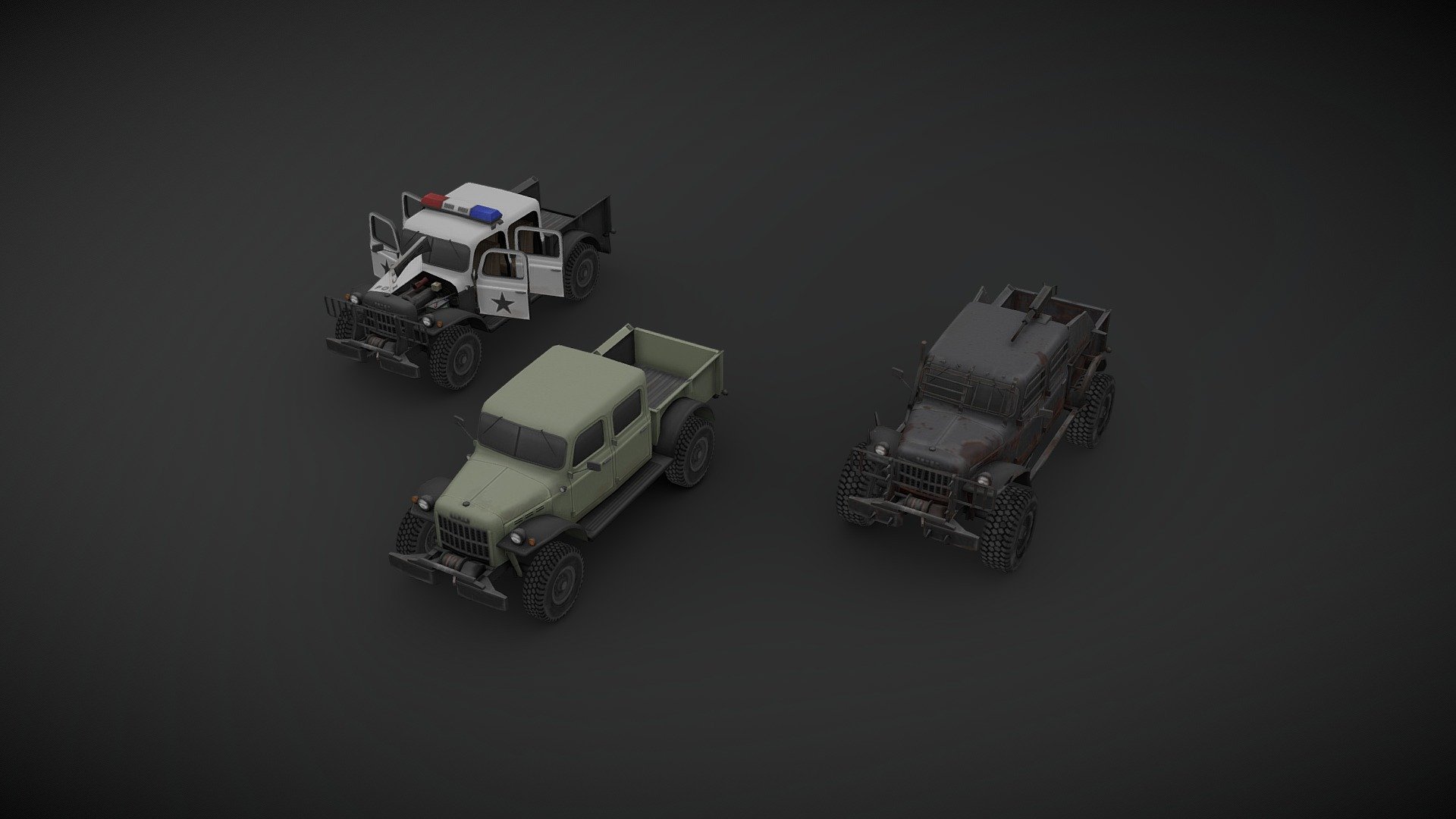 '49 Dodge Power Wagon - 3D model by KI5 (@KI5mods) [19aa466] - Sketchfab