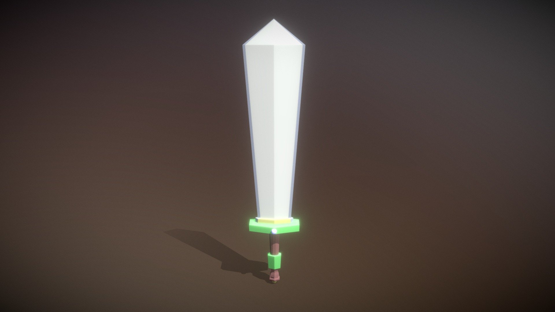 RPG style low poly Metallic Sword - 3D model by inventer777 [19aa75b ...