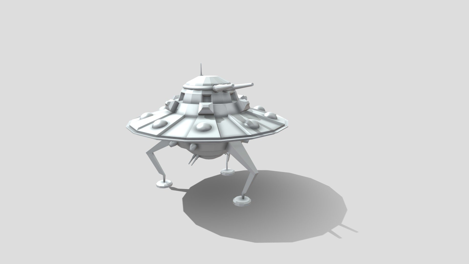 The Military UFO - 3D model by Lizzie Fernandes (@LizzieFernandes ...