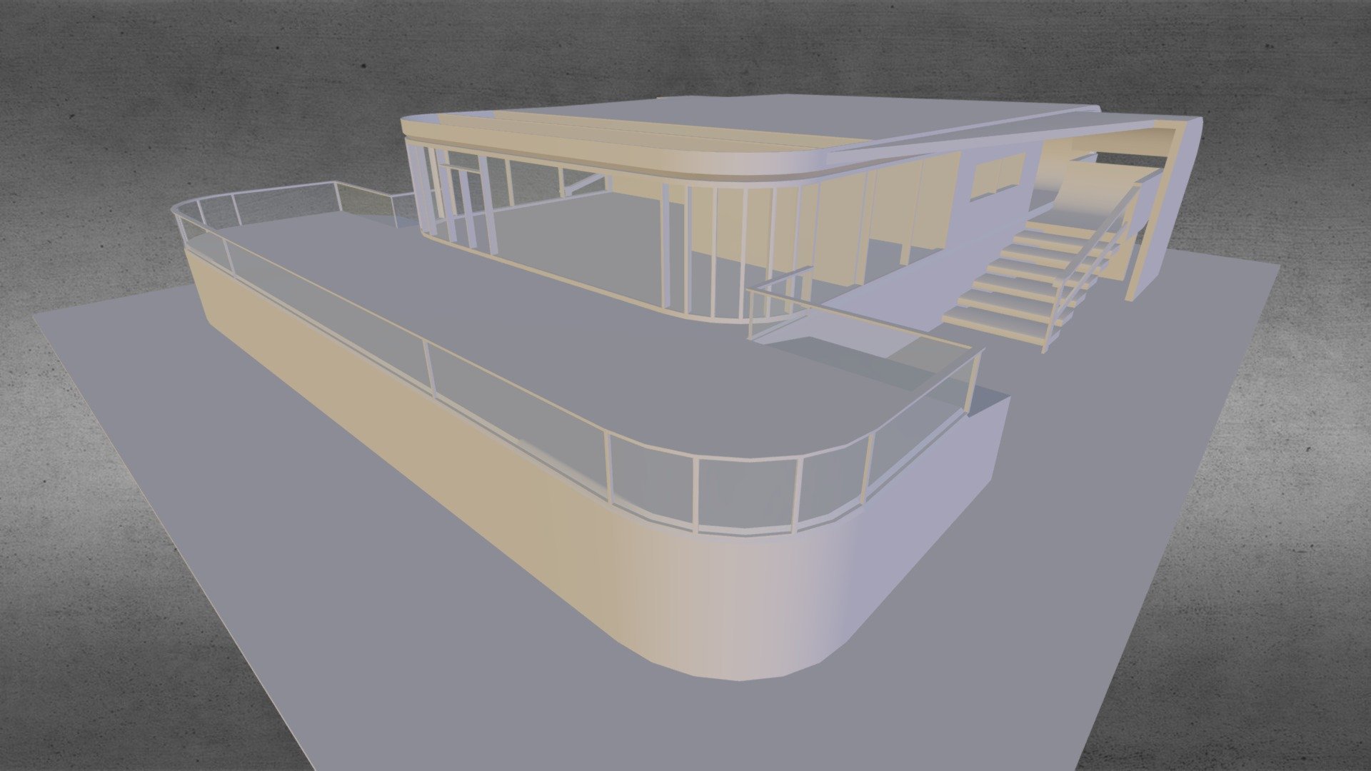basic design house model one - Download Free 3D model by 3DHaupt ...