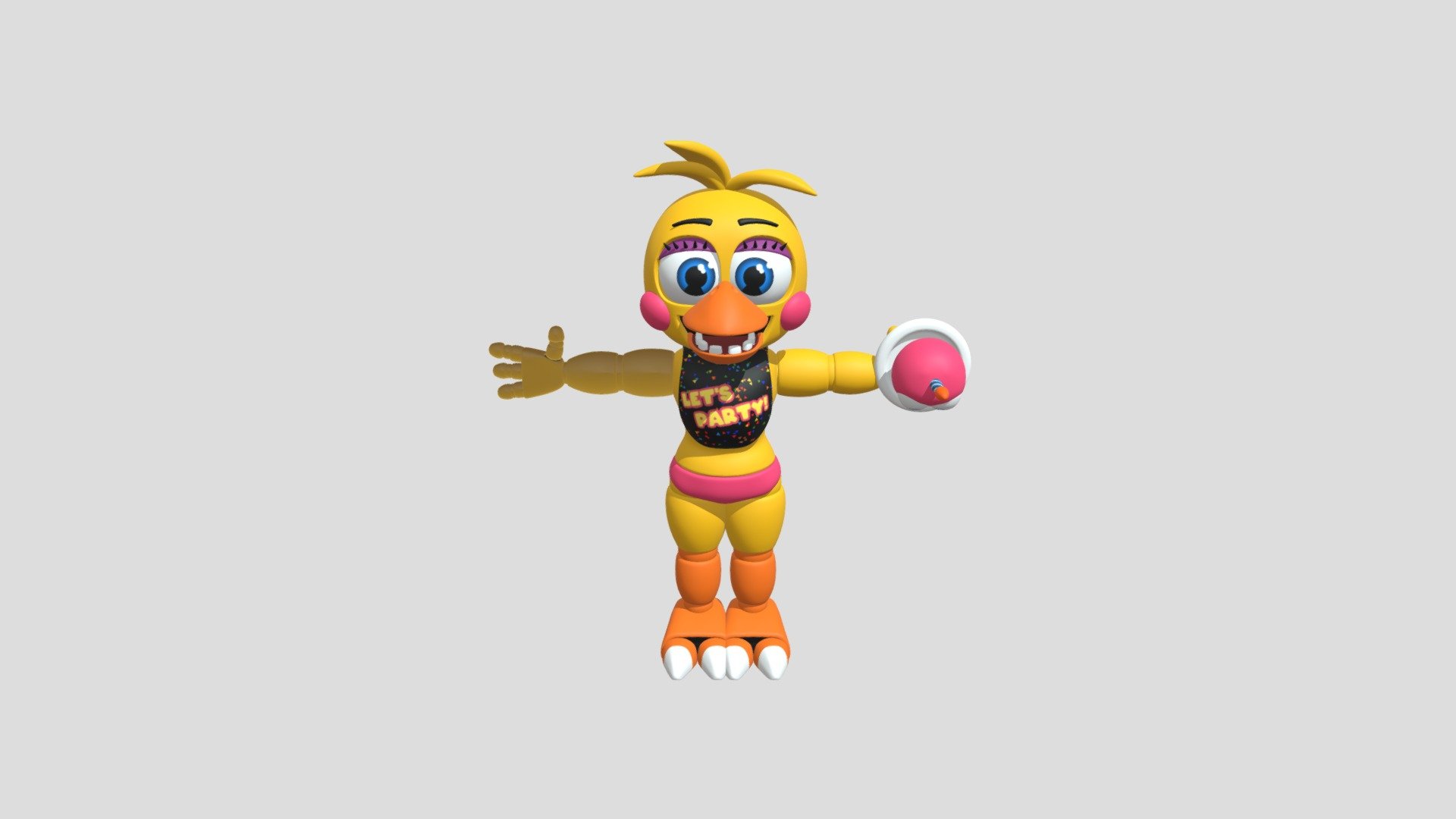 Toy Chica (world) - Download Free 3D model by 🍕 | Swizzie's | 🍕 ...
