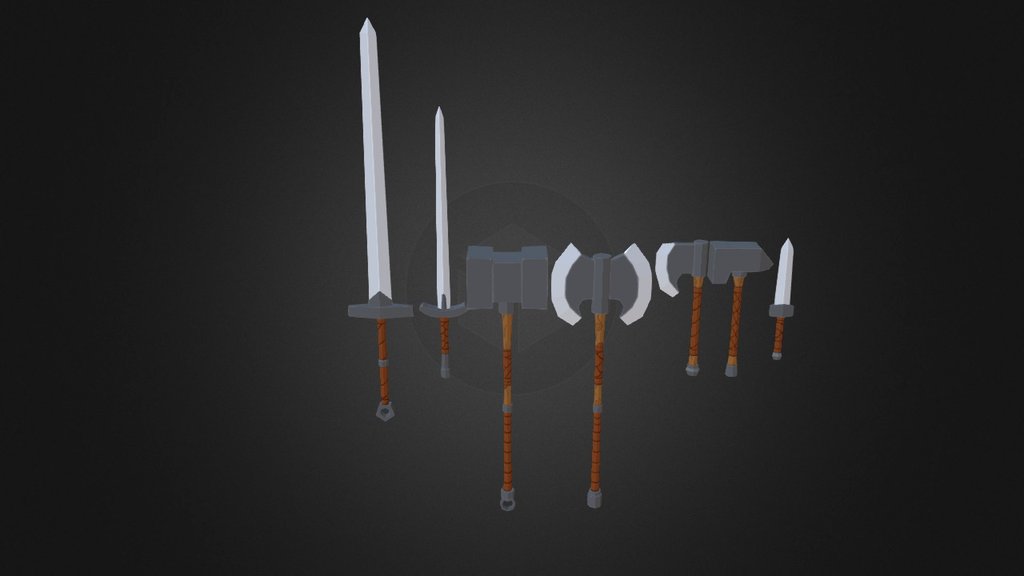 Melee weapon (Tier2) - 3D model by Offy (@axe163) [19b018c] - Sketchfab