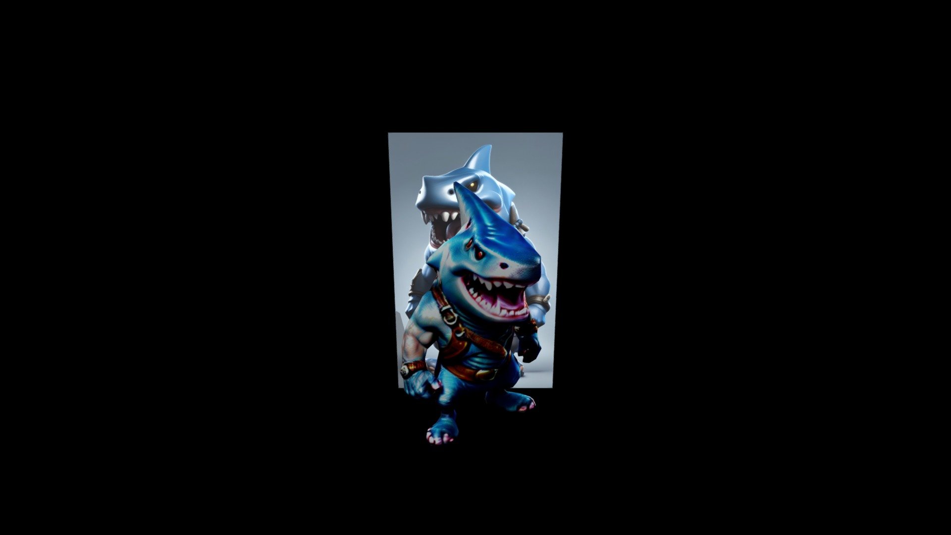 The image is of a blue toy character. - Download Free 3D model by ...