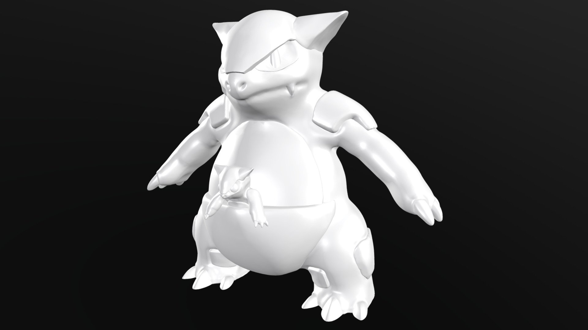 Kangaskhan - 3D model by MuriloViola [19b19fa] - Sketchfab