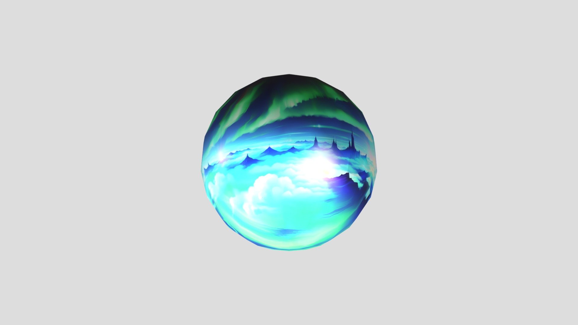SKYBOX Green Sky Explosion - Download Free 3D model by ...