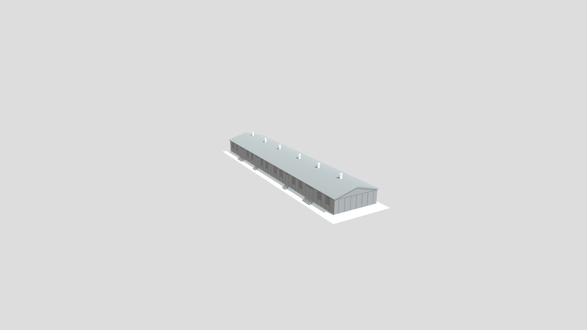 Barrack Type1 (Pre-Optimization) - 3D model by frodoswaggins [19b4254 ...