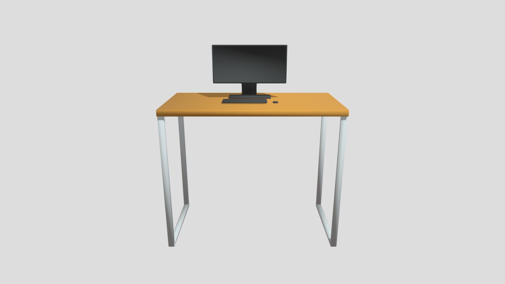 Table&monitor - Download Free 3D model by VictoireJ [19b42d1] - Sketchfab