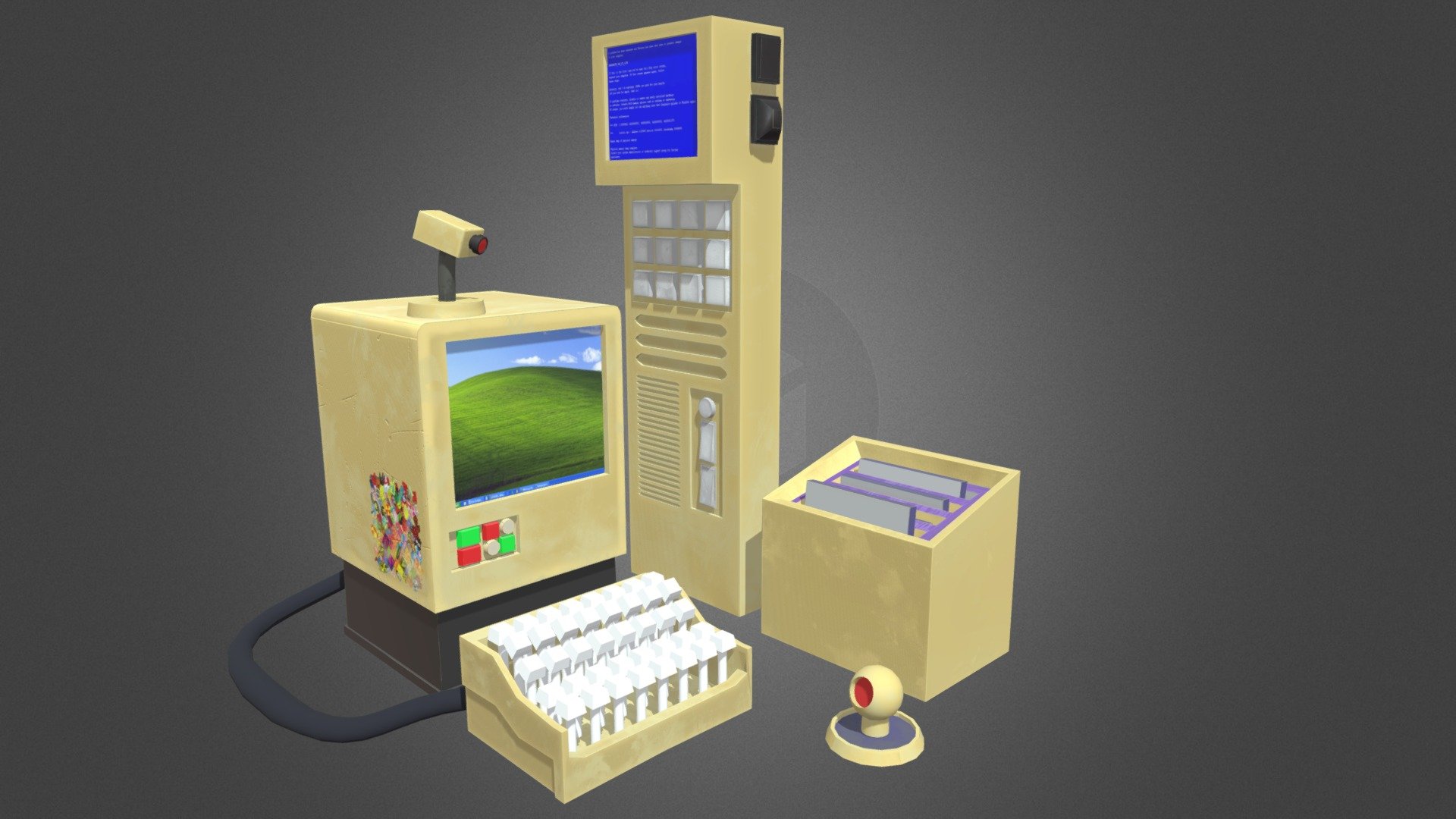 Desktop - Download Free 3D model by Faen [19b56ed] - Sketchfab
