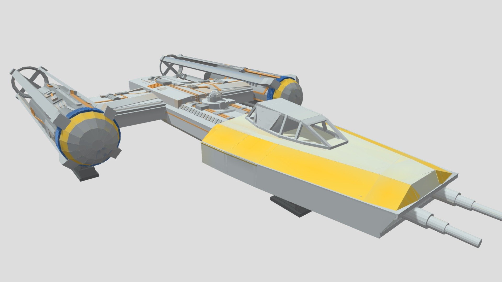 Y-wing - 3D model by Treeminator [19b58b7] - Sketchfab
