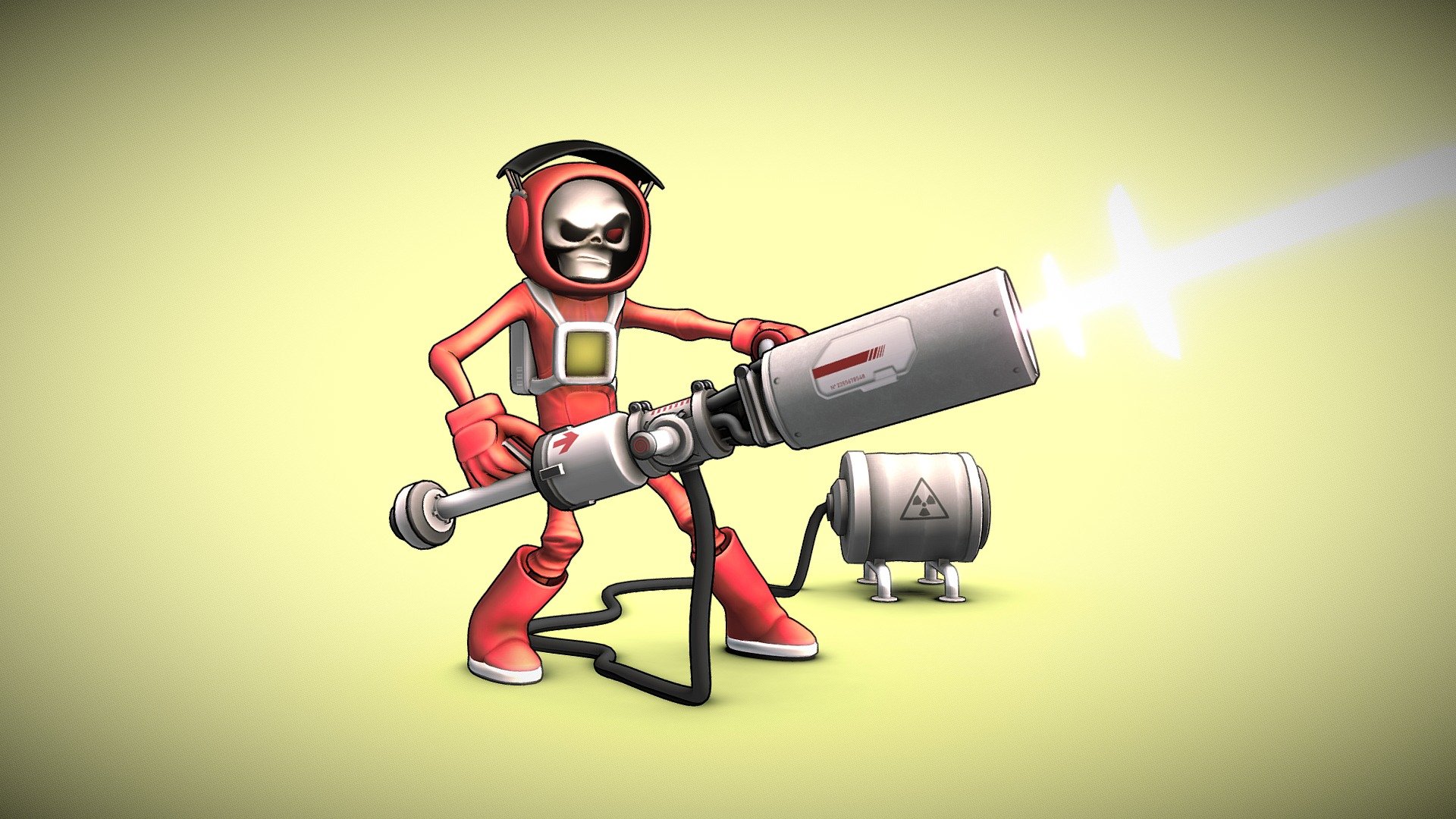 SKULL CHASER COMIC CHARACTER - 3D model by AG3D _-=-_ Follow me in ...