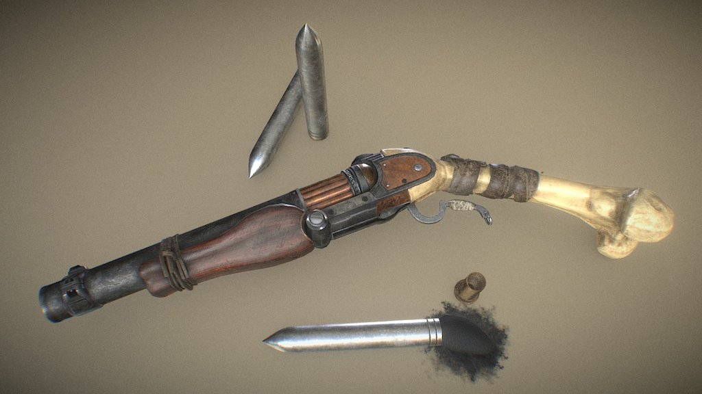 Stakes Gun - 3D model by jeffbori [19b7610] - Sketchfab