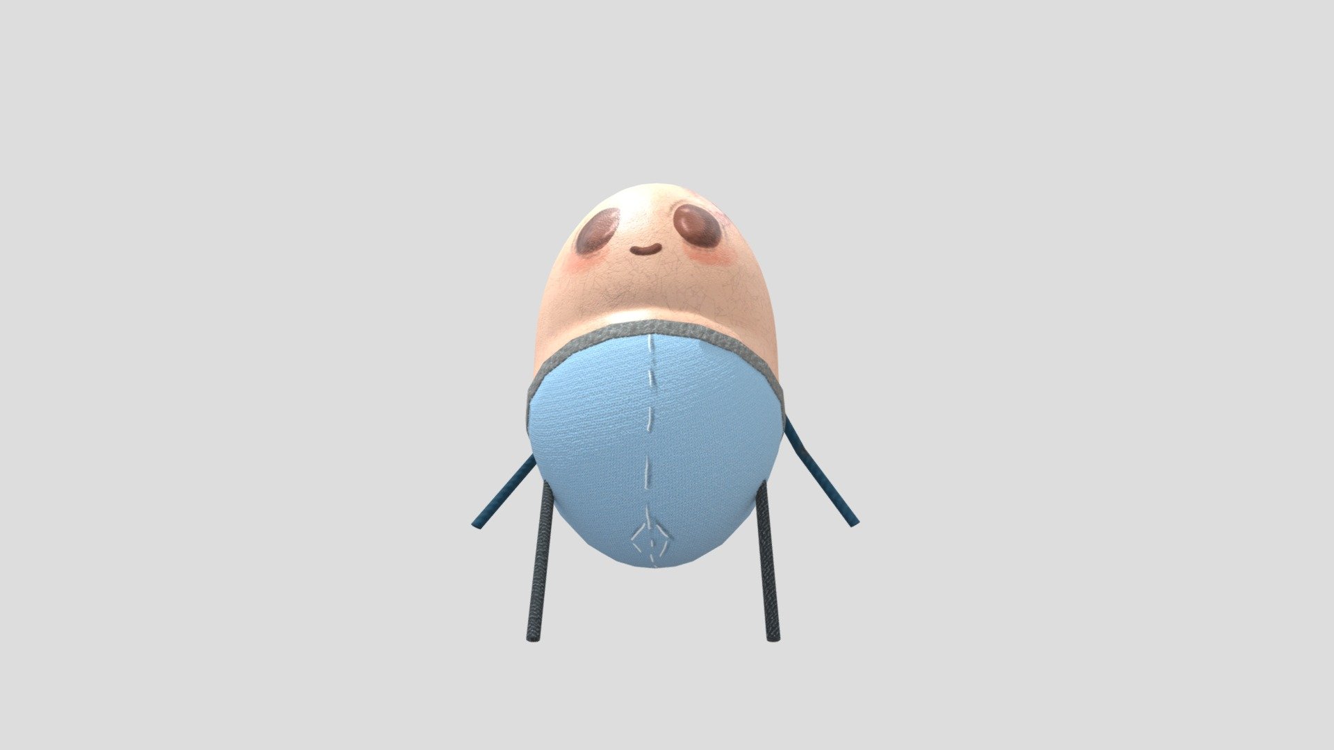 Egg charater - 3D model by AFrost [19b7ba8] - Sketchfab