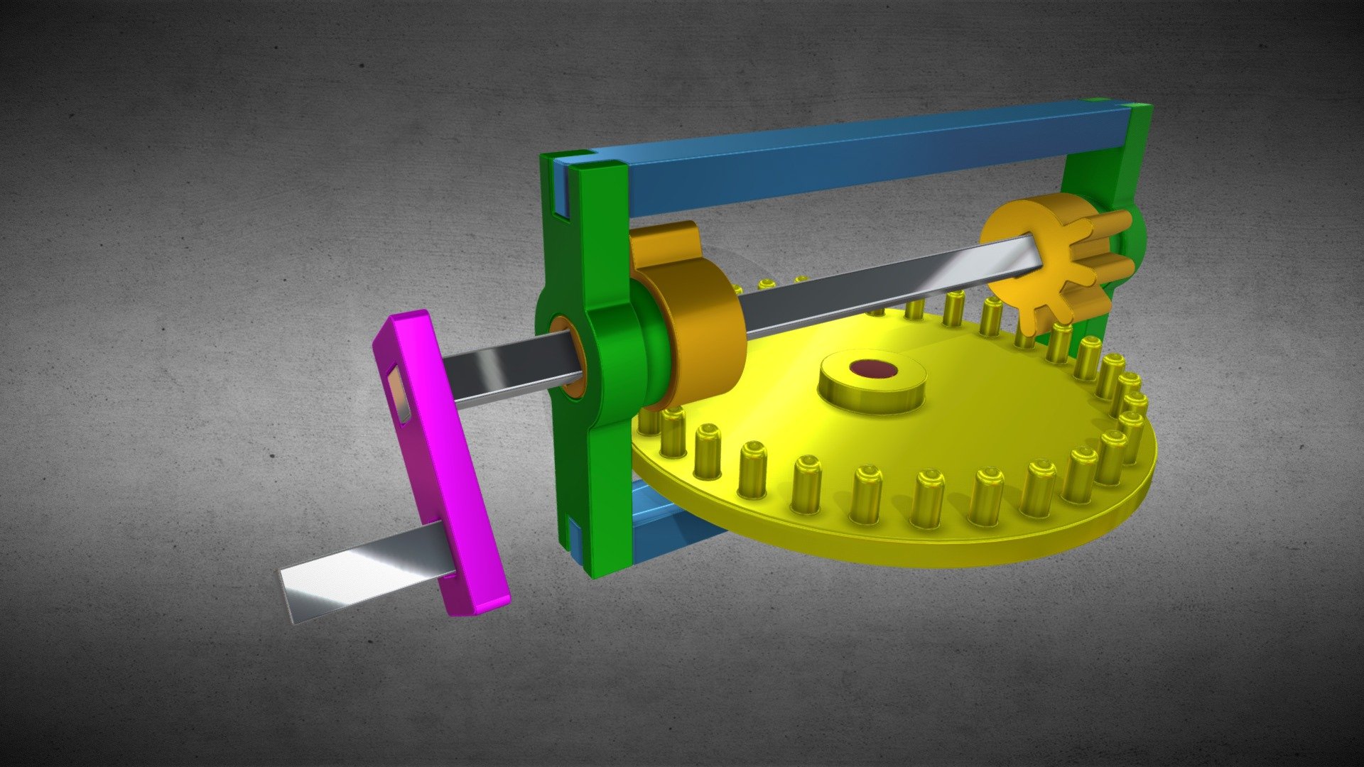 Leonardo Da Vinci's Reversing Mechanism - Download Free 3D model by ...